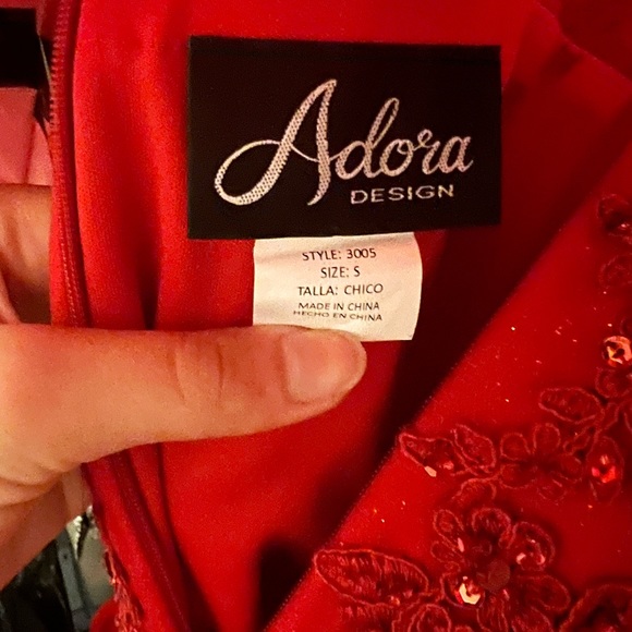 ADORA | Dresses | Adora Design Prom Dress Corset Red Smallprice 50 ...